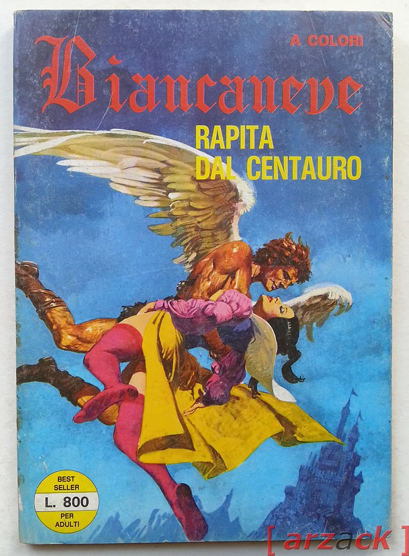 BIANCANEVE best seller 5 RAPITA DAL CENTAURO Leone Frollo A COLORI 1975 - iCollezionisti