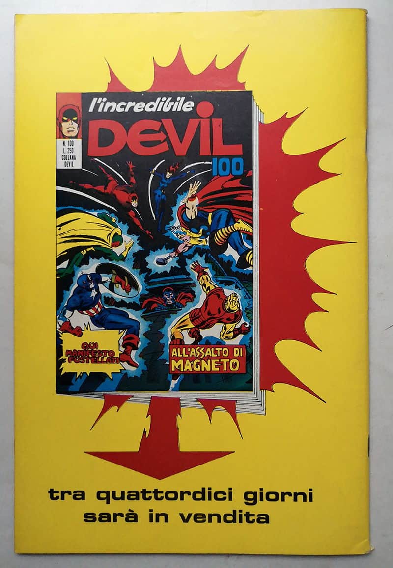 DEVIL 99 Editoriale Corno 1974 Occhio di Falco - iCollezionisti