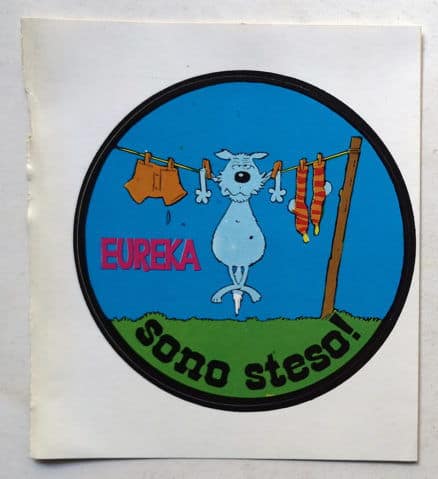 ADESIVO Lupo Alberto EUREKA Corno - iCollezionisti