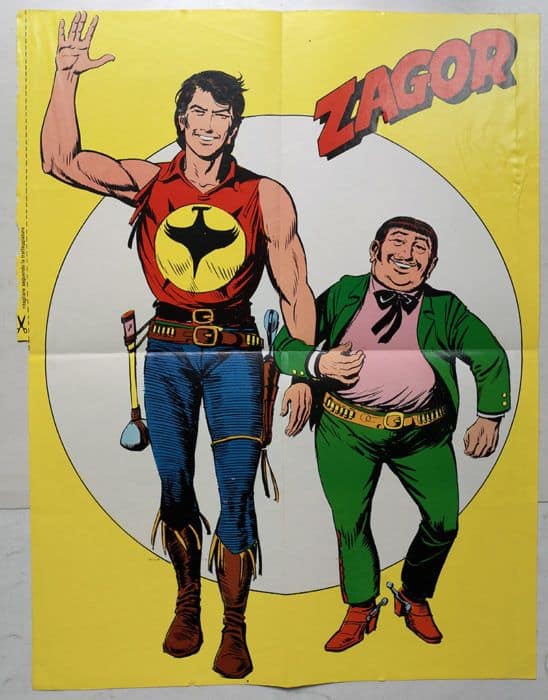 ZAGOR 90 Daim Press 1977 POSTER Zagor Cico - iCollezionisti