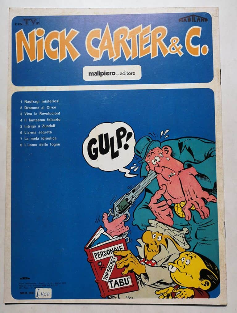 NICK CARTER & C 4 il fantasma falsario MALIPIERO 1978 Bonvi ...