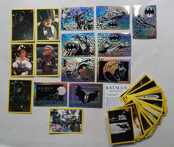 BATMAN Returns SET Qs. Completo + Foil Stickers PANINI 1992 ...