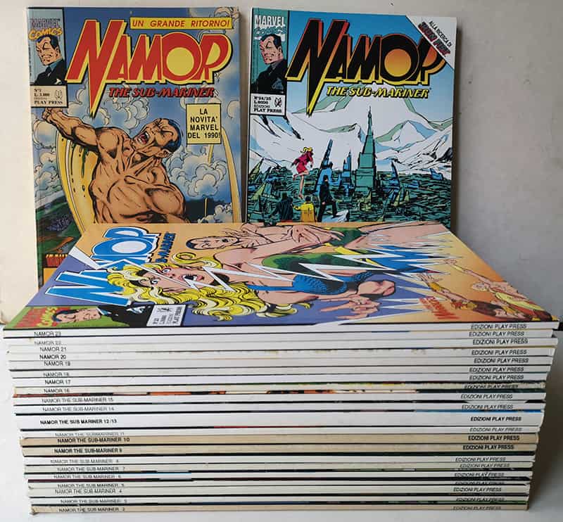 NAMOR 1/25 The Sub-Mariner SERIE COMPLETA PLAY PRESS 1990 - iCollezionisti