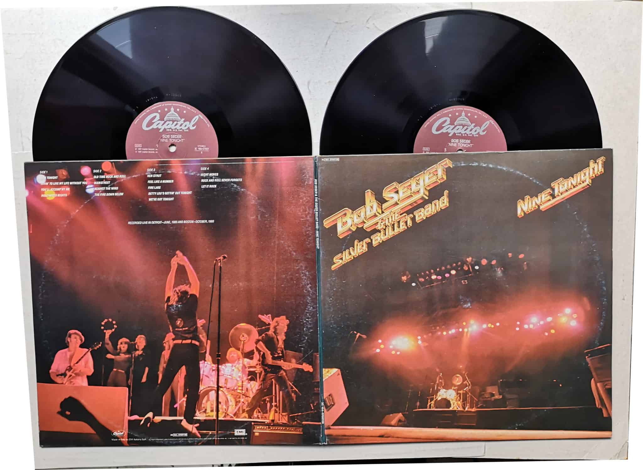 Bob Seger & The Silver Bullet Band Nine Tonight DISCO LP 3C 164-57007 ...