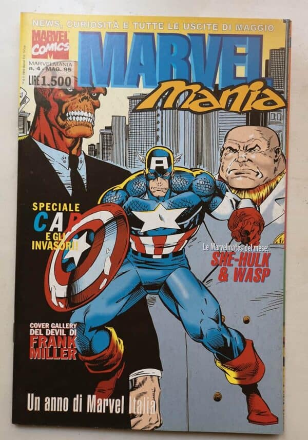 MARVEL Mania 4 con POSTER She-Hulk e Wasp PANINI 1995 - iCollezionisti