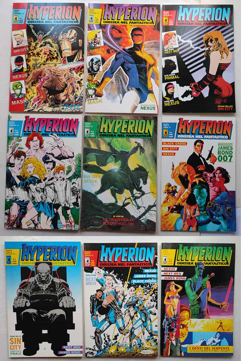 HYPERION Odissea nel Fantastico 1/9 SERIE COMPLETA Star Comics 1992 ...