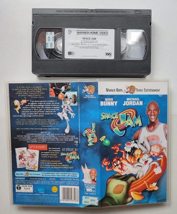 SPACE JAM Warner Bros VHS 1997 PIV 14372 MICHAEL JORDAN BUGS BUNNY ...