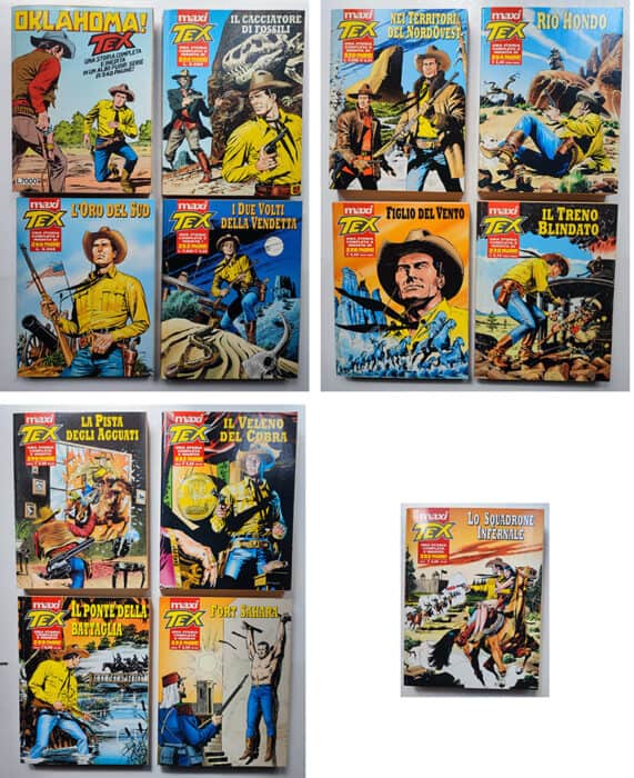 Lotto 13 MAXI TEX sequenza 1/12 + 20 BONELLI 1991 - iCollezionisti