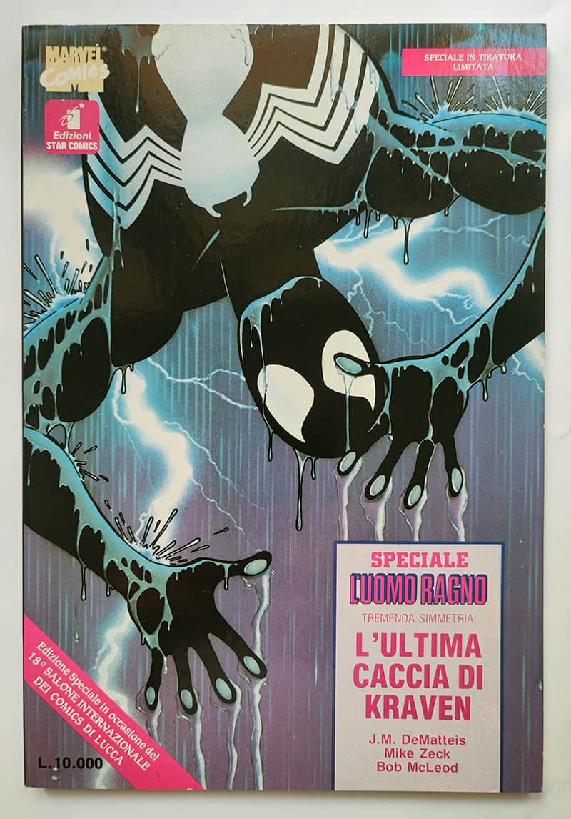 Uomo Ragno L'ULTIMA CACCIA DI KRAVEN Star Comics edizione LUCCA '90 ...