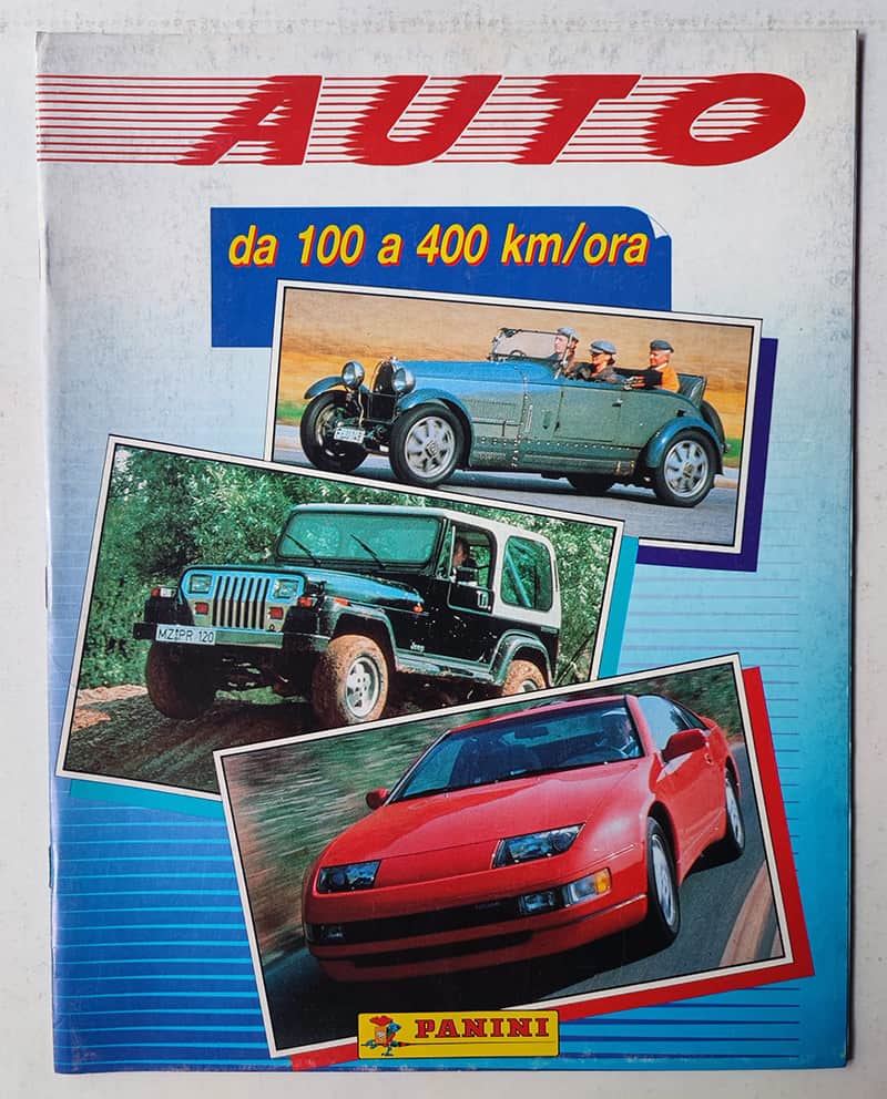 Album Figurine AUTO DA 100 a 400 Km/ora PANINI 1991 vuoto - iCollezionisti