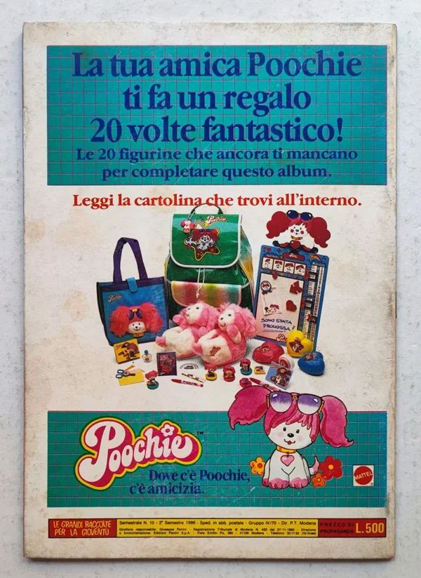Album Figurine IL MONDOI DI POOCHIE Panini 1986 VUOTO - iCollezionisti