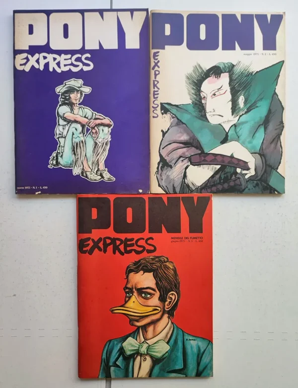 PONY EXPRESS Mensile del fumetto 1/3 COMPLETA 1973 - iCollezionisti