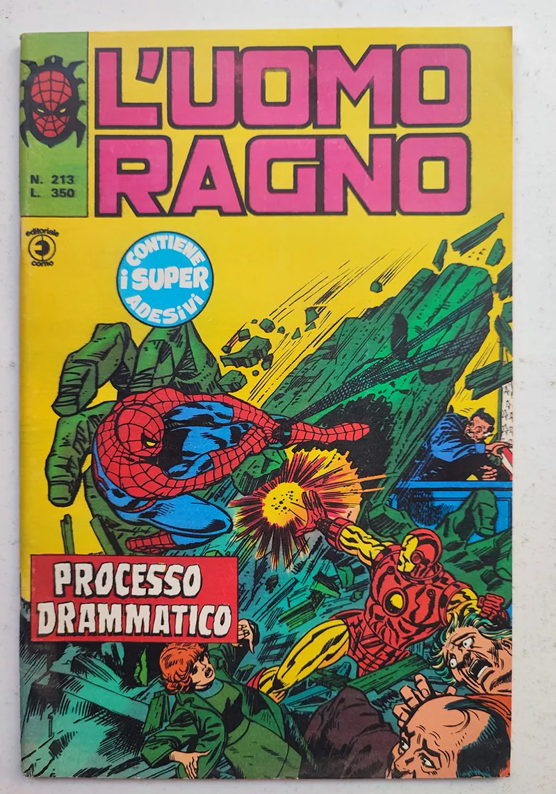 UOMO RAGNO 213 Corno 1978 ADESIVI Gadget - iCollezionisti