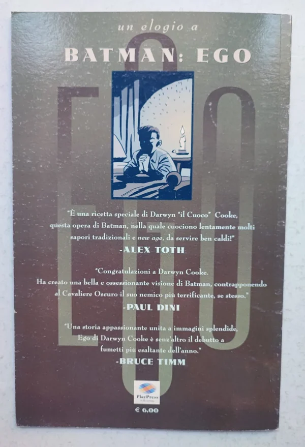 BATMAN Ego Darwyn Cooke PLAY PRESS - iCollezionisti